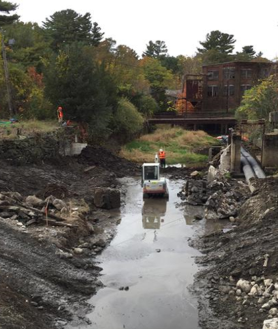 Carver Cotton Gin Dam on Satucket River During Removal | FWS.gov